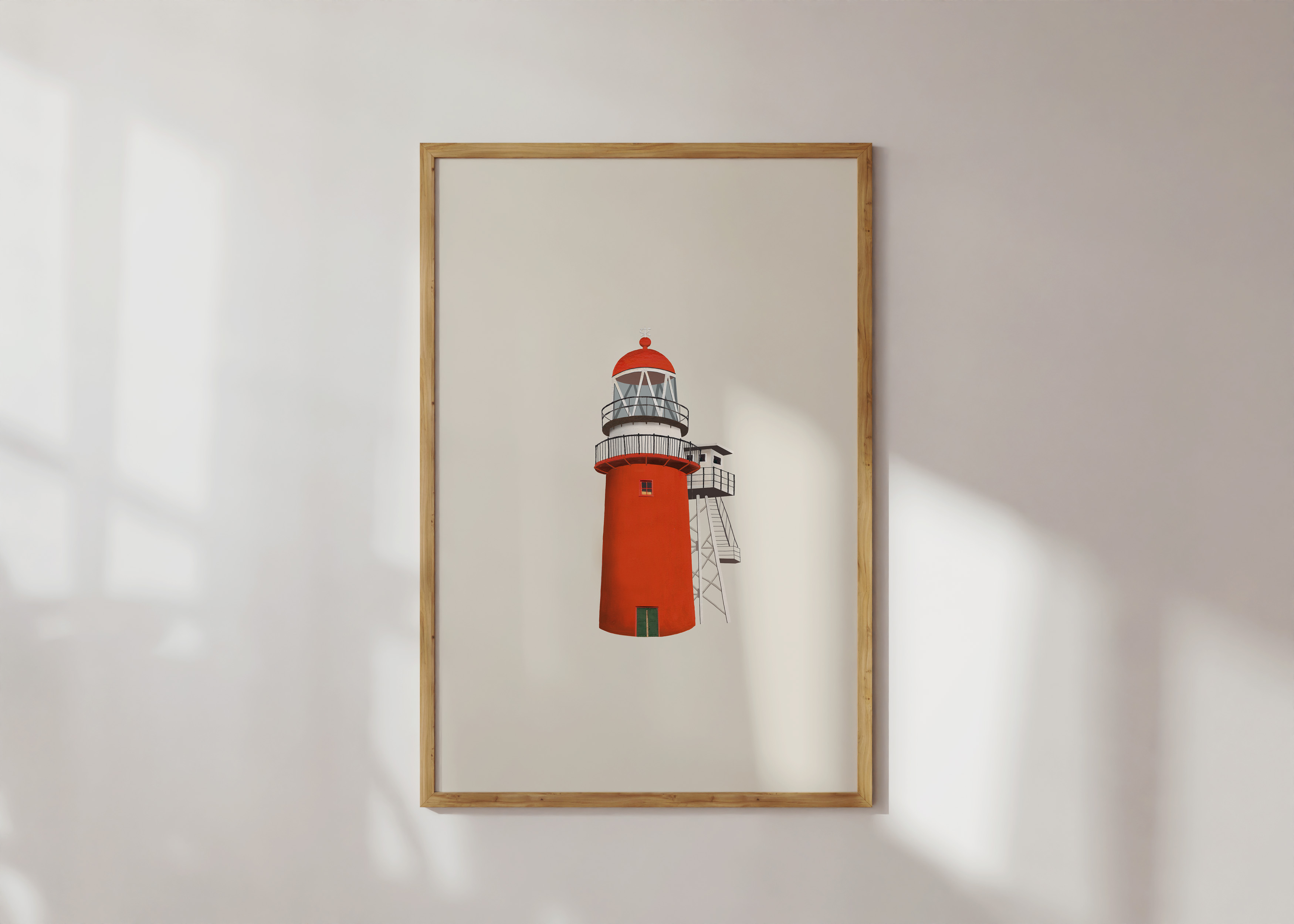 mini poster vuurtoren vlieland - Sâlt + Flor